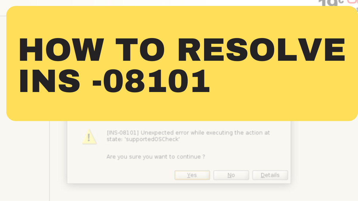 How to Resolve INS-08101 Unexpected Error on Linux/OL 8: A Comprehensive Guide | A2Z Educate